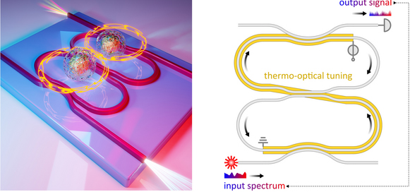 Chip-scale spectrometry using a photonic molecule | Spectroscopy Europe ...